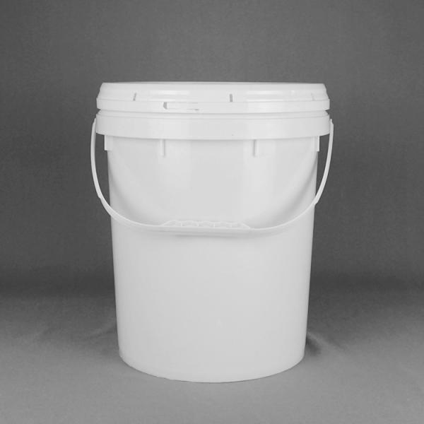 Quality 22L White Plastic Paint Pail with Lid for sale