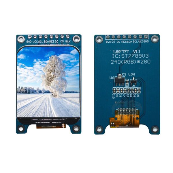 Quality TFT Display Module 1.69 Inch 240x280 SPI Driving IC ST7789V for sale