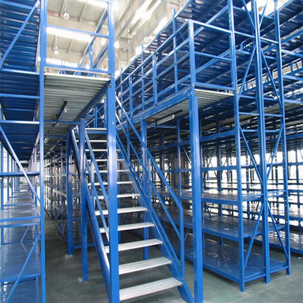 Quality Medium Duty Mezzanine Storage Rack Cold Rolled Steel Mezzanine Platform for sale