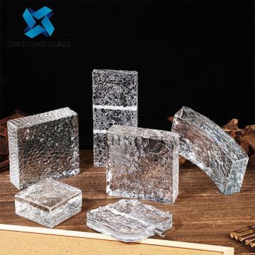 Quality Coloured Glass Brick Wall Customized Size Color Pattern Shape for sale
