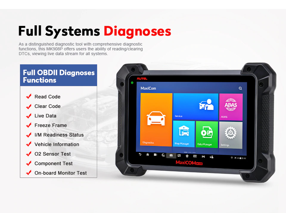 Autel MaxiCOM MK908P Full System Diagnostic