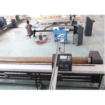 Quality Program Intersecting CNC Plasma Flame Metal Pipe Profile Cutting Machine with for sale