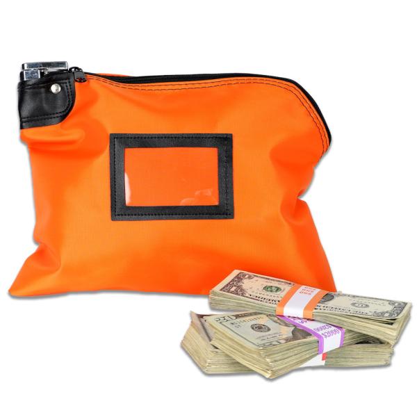 Quality LAMINATED NYLON LOCKING DEPOSIT BAGS - 12W X 9H - READY TO SHIP for sale