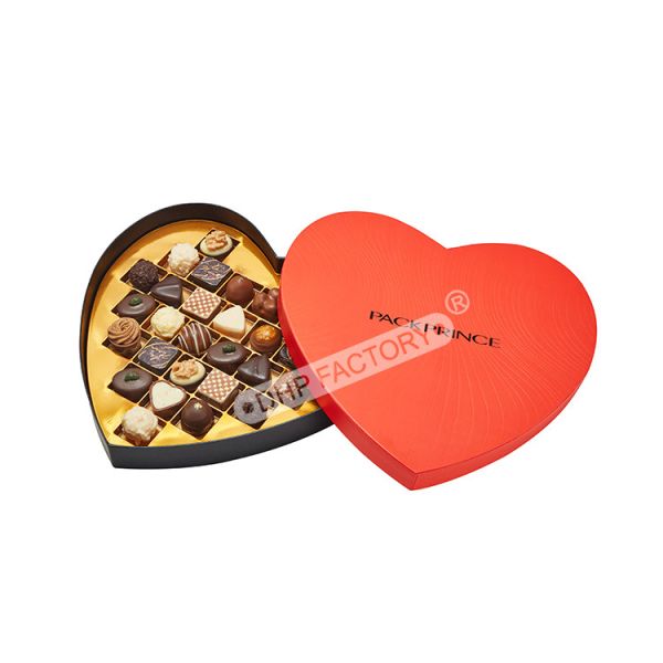 Quality Lightweight Heart Chocolate Box With Inner Compartments For Organized Display for sale