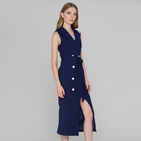 Quality Alibaba wholesale blue sleeveless blazer dress for sale