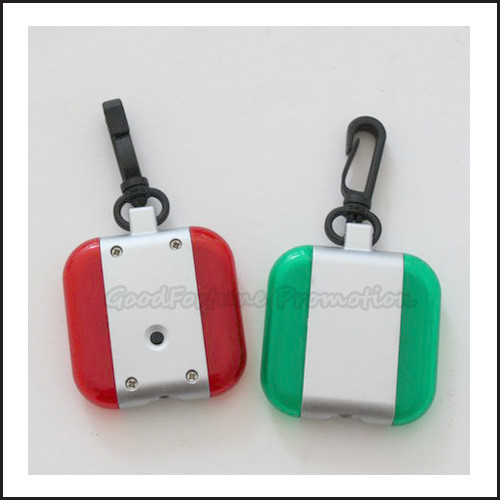 Quality bag shape reflective led safety hanger keyrings keychain gifts for sale
