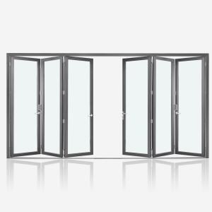 Quality Powder Coated Aluminum Folding Window with Stainless Steel Hardware and Good for sale