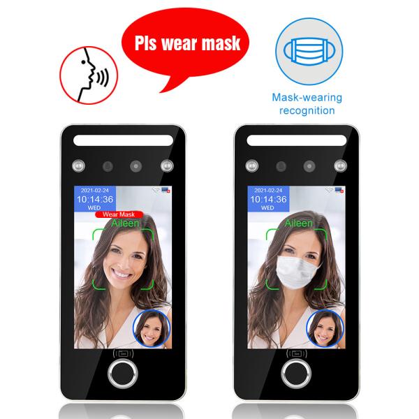 Quality Visible Light Face Recognition Terminal 5 inch IPS Touch Screen Metal Case for sale
