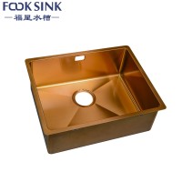 Quality Rose Gold SUS304 PVD Stainless Steel Sink 457mm*381*254mm for sale