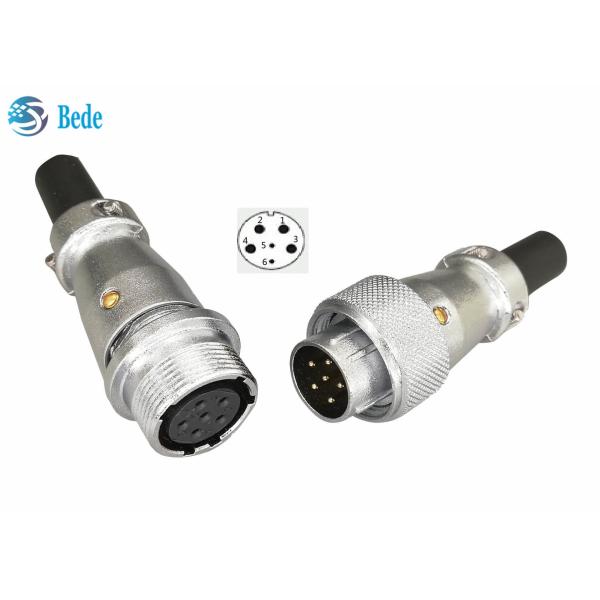 Quality WS20 6 Pin Circular Connectors Cable To Cable Aviation Docking Connectors for sale