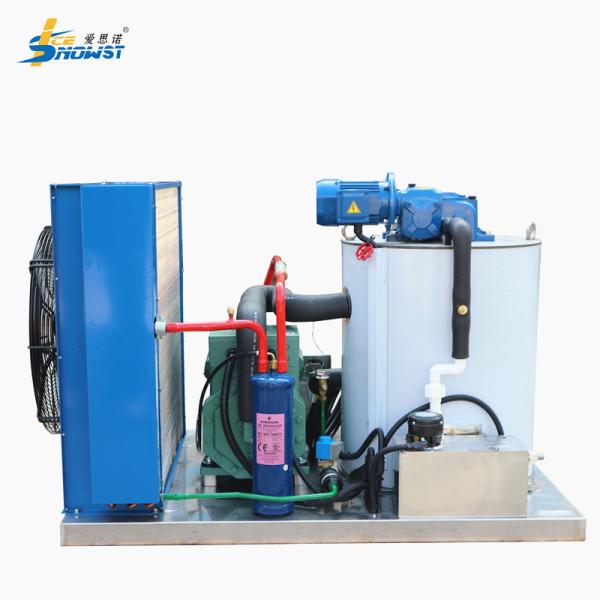 Quality 1000kg Saltwater Industrial Flake Ice Machine For Trawler Fishing for sale