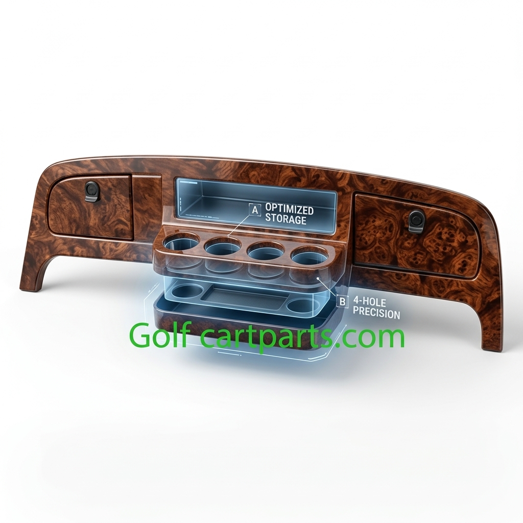Quality CE Golf Cart Dashboard With Locking Doors Golf Cart Parts And Accessories for sale