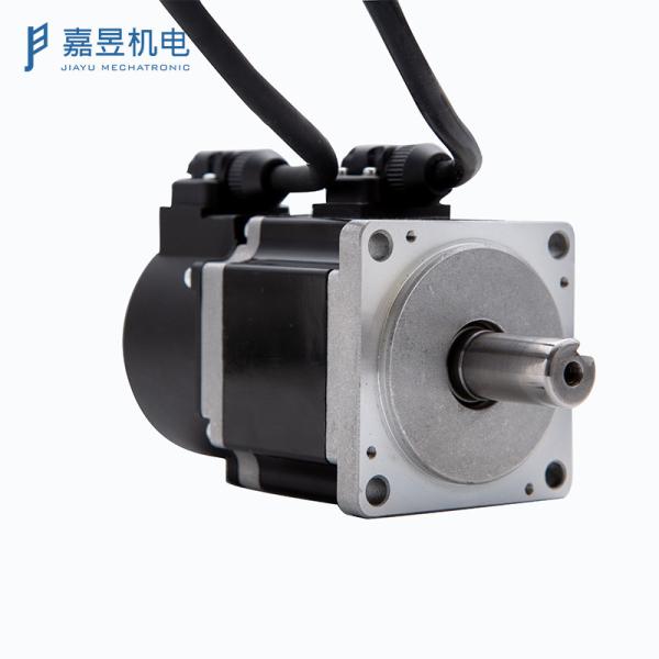 Quality Low Noise 60mm DC Servo Motor 24V 200W with 1000-line Incremental Encoder for Sliding Turnstile Gate for sale