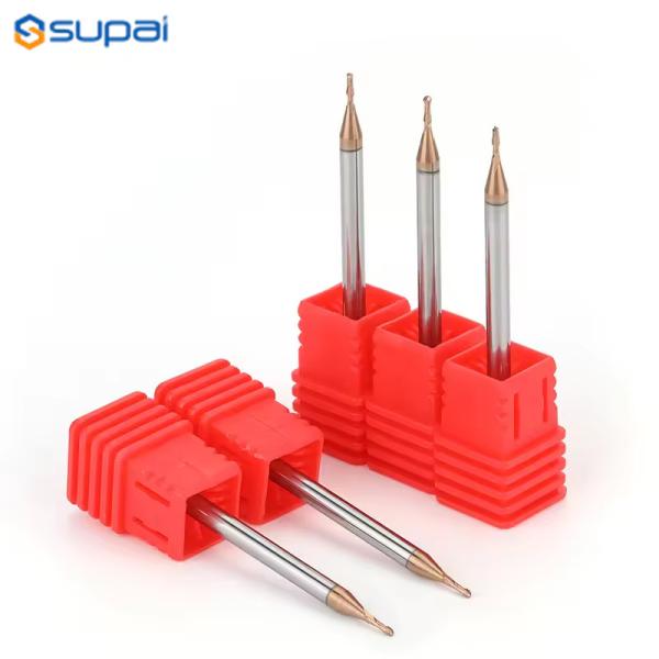 Quality 2 Flute Number Micro End Mills 2 Number of Teeth Short Flute Length for sale