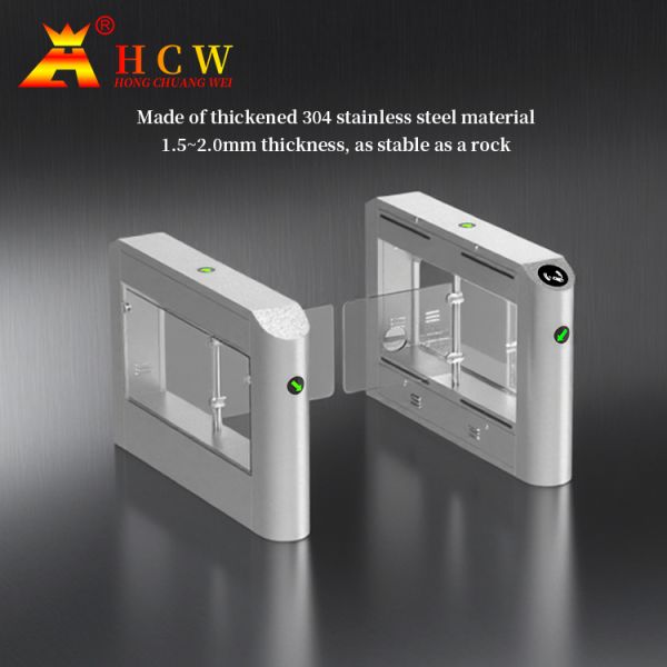 Quality HCW High Security Fully Automatic System Turnstiles Gate Waist Height for sale