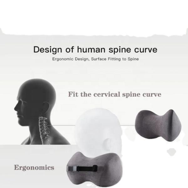 Quality Experience Optimal Support Ergonomic Memory Foam Car Neck Pillow with Contoured for sale