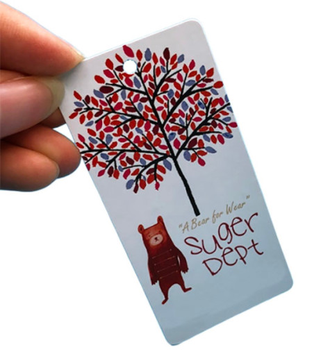 Quality R6A Chip Printed Tracking RFID Clothing Tag Passive 10m Reading Range for sale