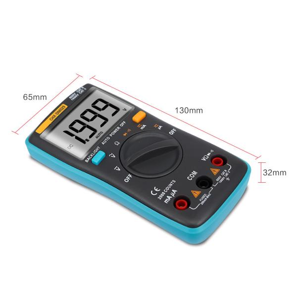 Quality Handheld Digital Multimeter Tester AC DC Voltage Measurement  600.0uA for sale