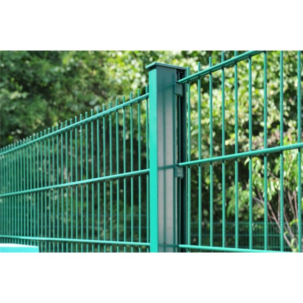 Quality Security Double Wire Fencing Or Twin Wire Mesh Fence Use Round Post for sale