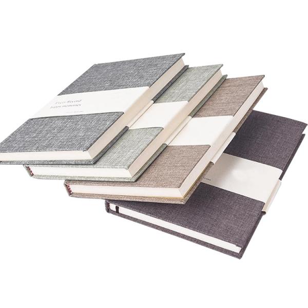 Quality Nature Ivory Paper Journal Book Printing With Elastic Band And Pocket for sale