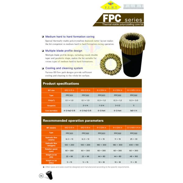 Quality Thermally Stable Polycrystalline Diamond Drill Bits , TSP Drill Bit Matrix Body for sale
