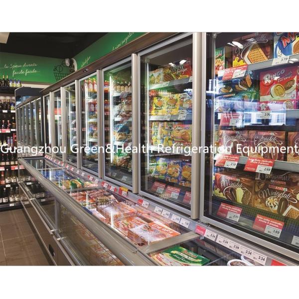 Quality Beverage Display Combination Freezer Showcase -18 Degree With CE / ROHS for sale