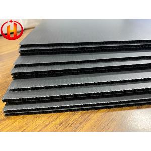 Quality Anti Static Polypropylene Corrugated Sheets Black Reusable for sale