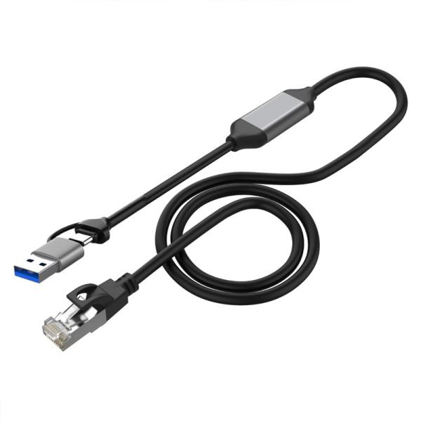 Quality USB 3.2 Gen 1 Type C To RJ45 Lan 10 Meters Ethernet Cable Manufacturer China for sale