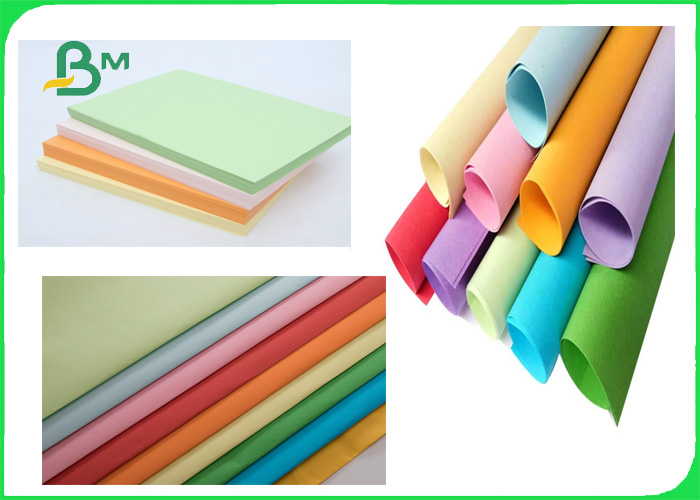 FSC Approved Yellow / Orange / Blue Colorful Offset Paper 60G - 120G In Rolls