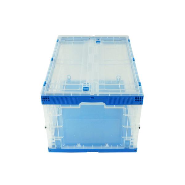 Quality 650*440*360 mm Plastic Collapsible Totes Length Sides Opening Collection for sale