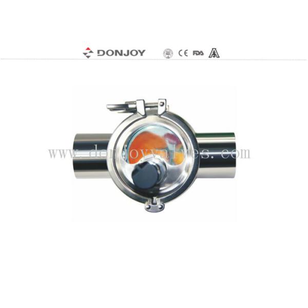 Quality DN65 Four Way SS316L Sanitary Sight Glass Zero Dead Angle for sale