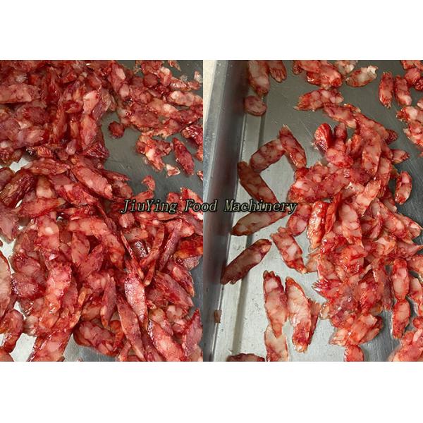 Quality 1000KG/H Adjusted 60mm Cooked Meat Sausage Slicer for sale