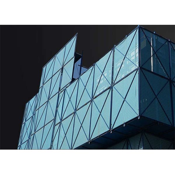 Quality Galvanized Steel High Rise Safety Screens Systems 1X2m Powder Coated for sale