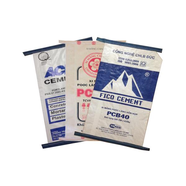 Quality Empty Gusseted Polypropylene Bags Laminated PP Woven Bag Cement for sale