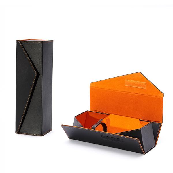 Quality Wine Classical PU Leather Packaging Gift Boxs With Accessories for sale
