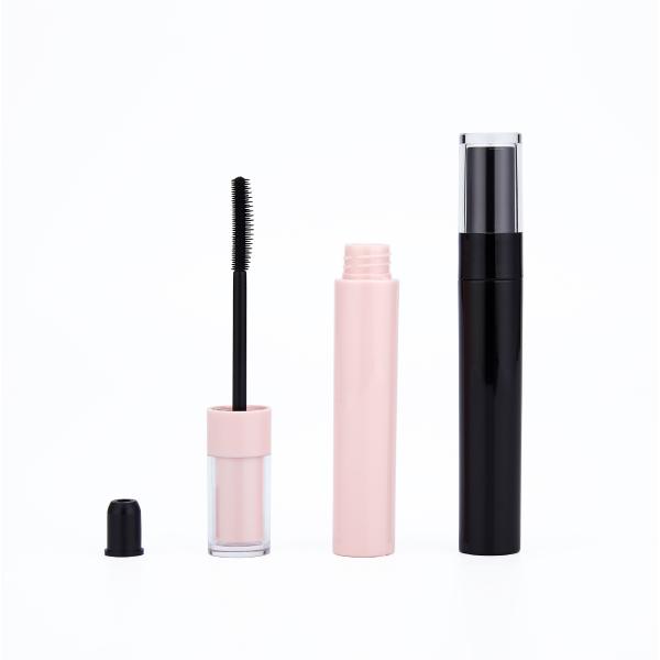 Quality Broken Hair Finishing Round Pink Plastic Mascara Tube 12ml for sale