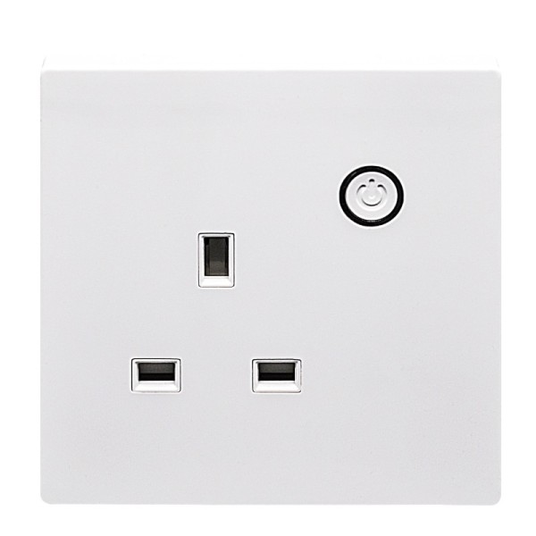 Quality AC240V Smart Plug Socket 2.4G WiFi Tuya Smart Plug UK Fire Retardant for sale