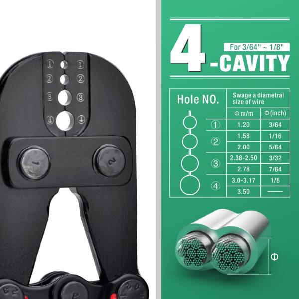 Quality Portable Aluminum Wire Sleeve Crimping Tool Non Slip Practical for sale