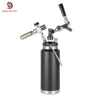 Quality Eco Friendly 1L Beer Growler Dispenser , Insulated Vacuum Mini Beer Keg for sale