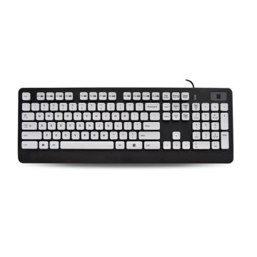 Quality USB Plastic Keyboard With Fingerprint Reader Function Keys Multimedia Keys And for sale