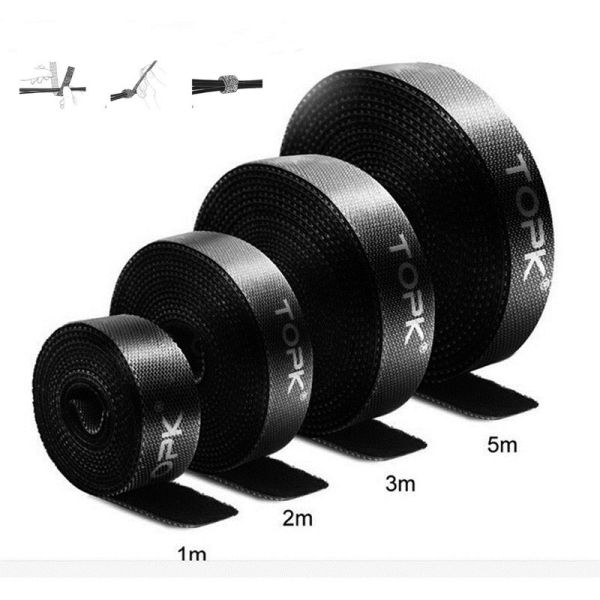 Quality 25mm  Tape back to back Hook And Loop cable tie double sided Fastener Straps Multi - Functional for sale