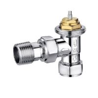 Quality EN215 Certified Angled Thermostatic Radiator Valve With Compression End For for sale