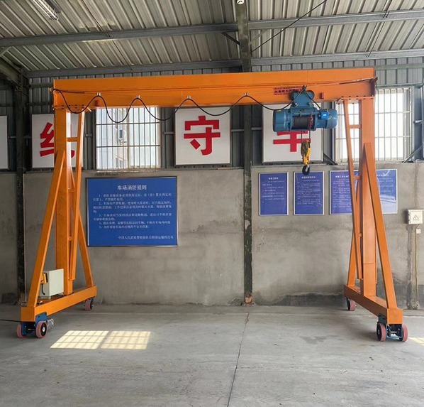 Quality Electric Mobile Portable Adjustable Mini Gantry Crane without Rail Mounted for sale