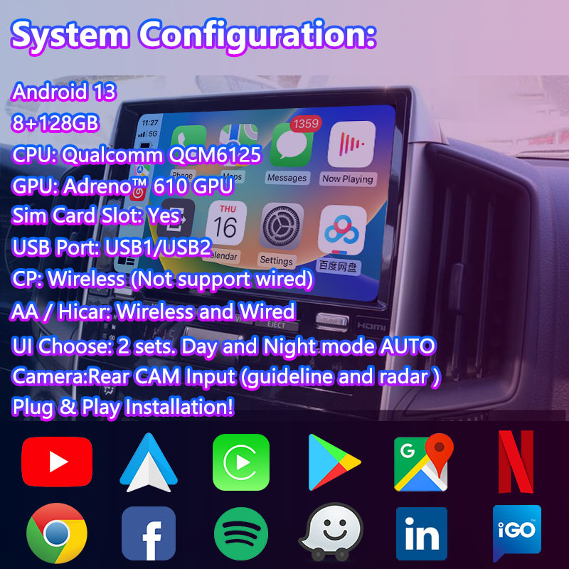 Quality Lsailt Android Multimedia Video Interface for 2018-2022 Toyota Land Cruiser for sale