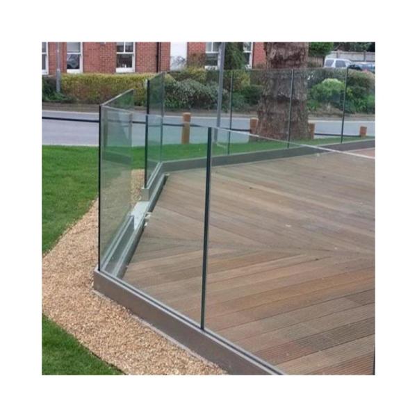 Quality CCC Laminated Railing Glass Aluminium Framed Glass Handrail For Balcony for sale