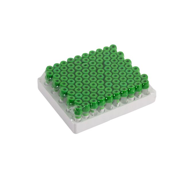 Quality Green Plasma Heparin Tube Serum Vacutainer Lithium Heparin Tube for sale