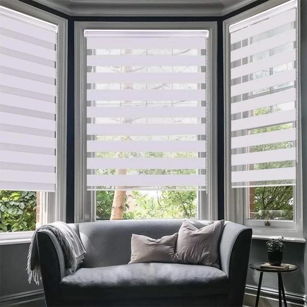Quality Custom Size Electric Smart Zebra Shading Dustproof Function Window Polyester for sale