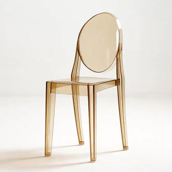Quality Polypropylene Transparent Chiavari Chairs Champagne Clear Acrylic Chiavari for sale