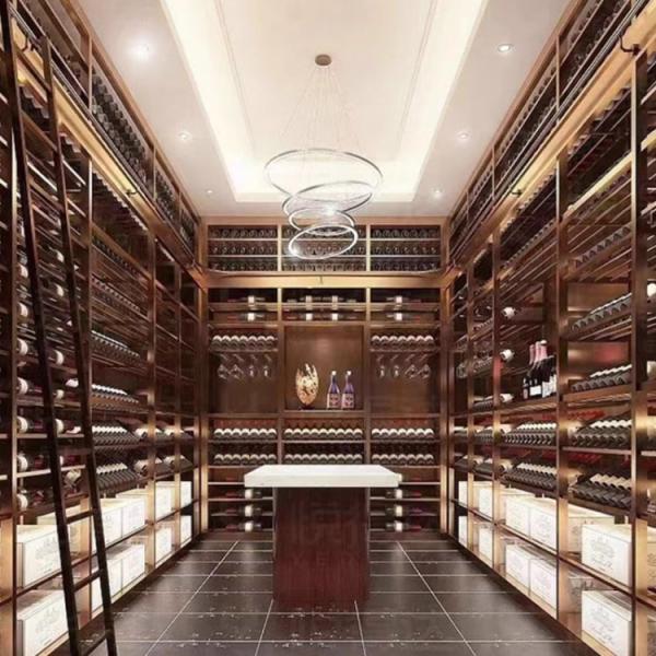 Quality Luxury Wine Cooler Temperature Control Decorative Metalwork Commercial for sale