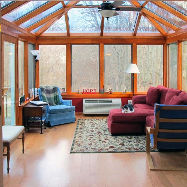 Quality Residence Panoramic Glass Sunroom Terrace Clear Laminated Glass And Aluminum Greenhouse Thermal Insulated Glass Greenhouse for sale